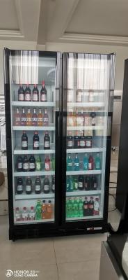 China Commercial Glass Door Upright Wine Chiller Soft Drink Display Fridge for sale