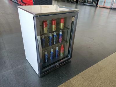 China 108L Mini Single Glass Door Wine Fridge Bar Bottle Beer Display Chiller for sale