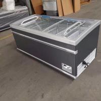 China Direct cooling Commercial Chest Freezer Glass Top for sale