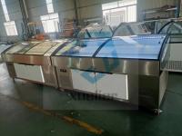 China SS304 Glass Door Chest Freezer Direct Cooling Supermarket for sale