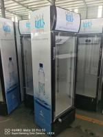 China 338L Drinks Glass Door Display Freezer Direct Cooling Single Door for sale