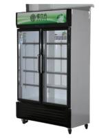 China Double Door Upright Display Bar Fridge With Glass Door 738L for sale