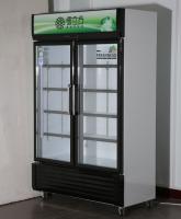 China Double Door Upright Display Bar Fridge With Glass Door 738L for sale