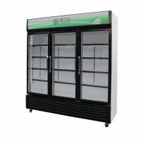 China Three Door Vertical Glass Door Display Freezer 1138L for sale