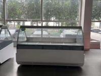 China Sliding Curved Glass Deli Butcher Fridge Display Direct Cooling for sale