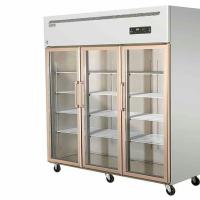 China 3 Doors Upright Stainless Steel Freezers For Restaurant Kitchen for sale