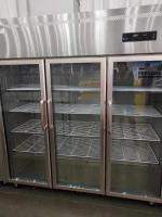 China 3 Doors Upright Stainless Steel Freezers For Restaurant Kitchen for sale