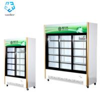 China Refrigerated Wine Sliding Door Display Fridge 768L for sale