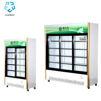 China Refrigerated Wine Sliding Door Display Fridge 768L for sale