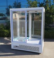 China Upright Supermarket Floral Display Cooler Sliding Door for sale