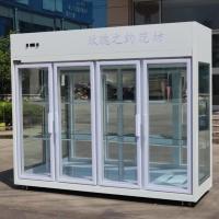 China Folding Door Refrigerated Floral Display Cases Air Cooling CE for sale
