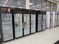 China 220V Floral Display Cooler 85 Cu Ft 3 Doors Tempered Glass for sale