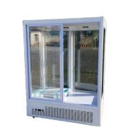 China Upright Supermarket Floral Display Cooler Sliding Door for sale