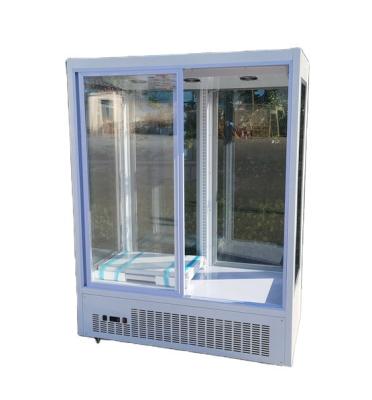 China Upright Supermarket Floral Display Cooler Sliding Door for sale