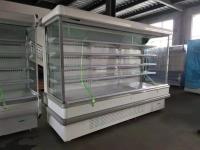 China 220V Air Curtain Cabinet 2 To 8 Degree Vegetable Display Freezer for sale