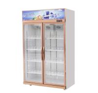 China Vertical 2 Door Commercial Display Fridge Restaurant 1260L for sale
