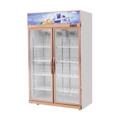 China Vertical 2 Door Commercial Display Fridge Restaurant 1260L for sale