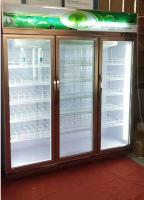China 1860L Upright Glass Door Display Freezer 110V To 240V 3 Door for sale