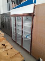 China 1860L Upright Glass Door Display Freezer 110V To 240V 3 Door for sale