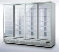 China Supermarket Glass Door Upright Fridge 4 Doors 110V To 240V for sale