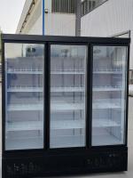 China Supermarket Glass Door Upright Fridge 4 Doors 110V To 240V for sale