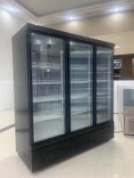 China Supermarket Glass Door Upright Fridge 4 Doors 110V To 240V for sale