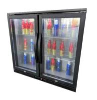 China 230L Upright Display Bar Fridge With Glass Door Stainless Steel R600a R134a for sale