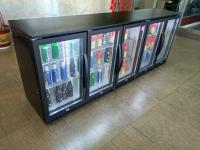 China 230L Upright Display Bar Fridge With Glass Door Stainless Steel R600a R134a for sale
