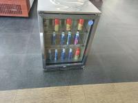China 230L Upright Display Bar Fridge With Glass Door Stainless Steel R600a R134a for sale