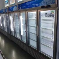 China Luxury golden beverage cabinet Wine cabinet display cabinet refrigerated fresh for sale