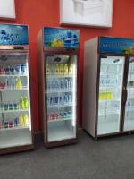 China Real Air-Cooled Beverage Display Cabinet Double Door Fresh-Keeping Cabinet for sale