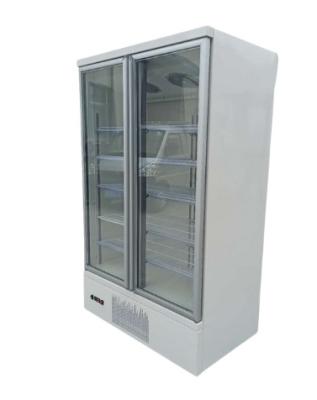 China White Series Double Door Air Cooled Frost-Free Refrigeration Facilities Display Cabinet for sale