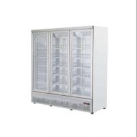 China Under unit Convenience three glass doors Refrigerated stereoscopic display cabinet for sale