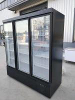 China Black series two door three door air cooled commercial large capacity display cabinet refrigeration for sale