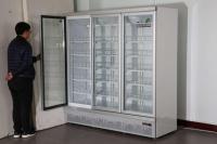 China Under unit Convenience three glass doors Refrigerated stereoscopic display cabinet for sale