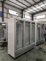 China Under unit Convenience three glass doors Refrigerated stereoscopic display cabinet for sale