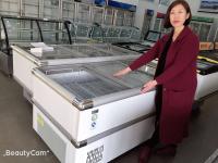 China Direct Cooling Commercial Supermarket Dedicated Large Capacity Display Freezer Freezer for sale