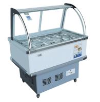 China Fruit lo display cabinet frozen refrigerator cabinet four fruit soup crisper clear cooling for sale