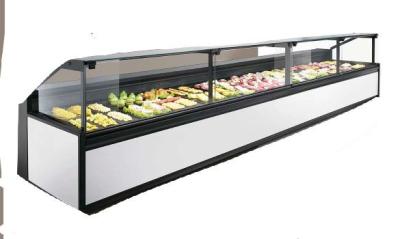 China Trapezoidal Duck Neck Marinated Preservation Cabinet Display Cabinet for sale