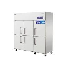 China Stainless steel six door meat ice cream fresh-keeping freezer for sale
