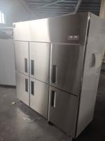 China Stainless steel six door meat ice cream fresh-keeping freezer for sale