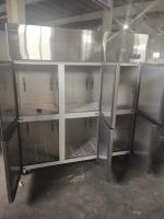 China Stainless steel six door meat ice cream fresh-keeping freezer for sale