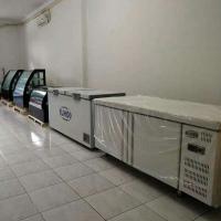 China Stainless steel commercial refrigerator workbench in the back kitchen of hotel restaurant for sale
