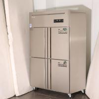 China Kitchen Commercial Vertical Freezer Four Doors Full Body Stainless Steel for sale