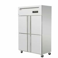 China Four Doors Stainless Steel Double Temperature Large Capacity Refrigerator Freezer Commercial for sale
