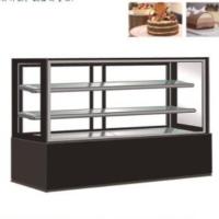 China Table cabinet right Angle rear door air cooled cake crisper display cabinet for sale