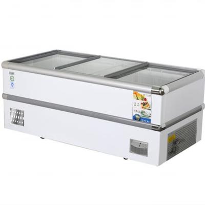 China 2 m double door refrigerator freezer for home commercial large capacity and affordable for sale