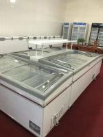 China Splice type commercial large capacity frozen fresh meat, food storage frozen freezer island cabinet for sale