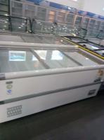 China Splice type commercial large capacity frozen fresh meat, food storage frozen freezer island cabinet for sale