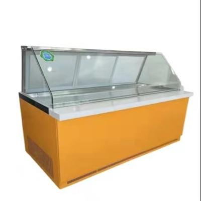 China Refrigerated preservation cabinet Seafood cabinet marinated meat marinated vegetables cold dish cabinet commercial horiz for sale